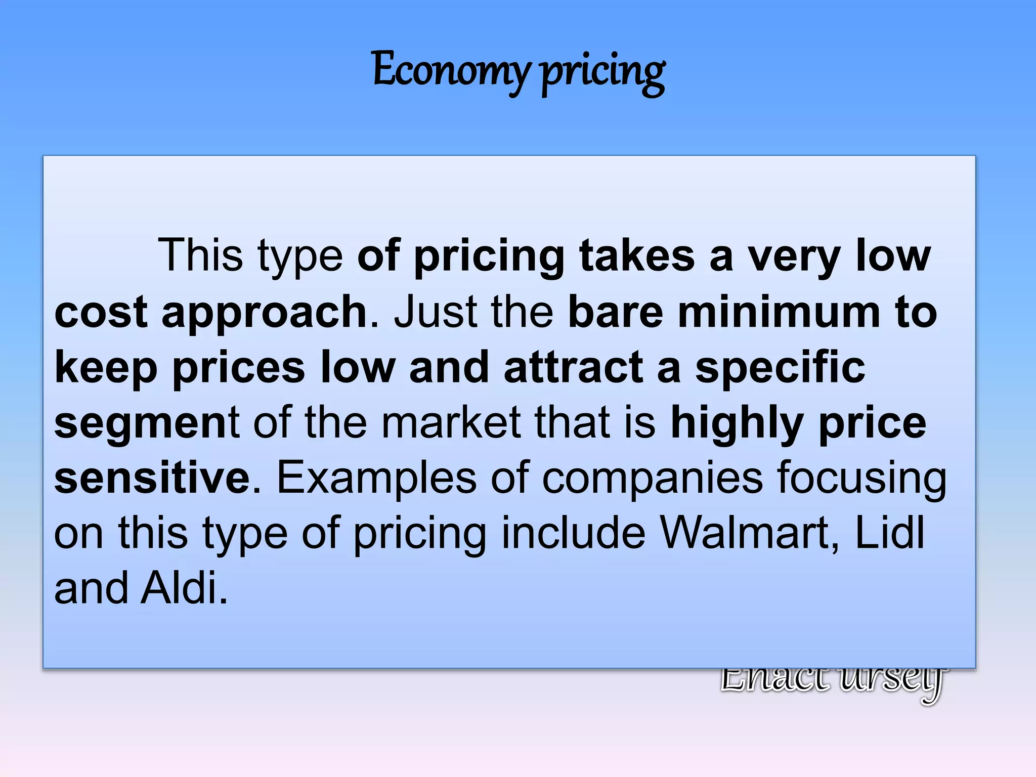 Types of pricing strategy | PPTX