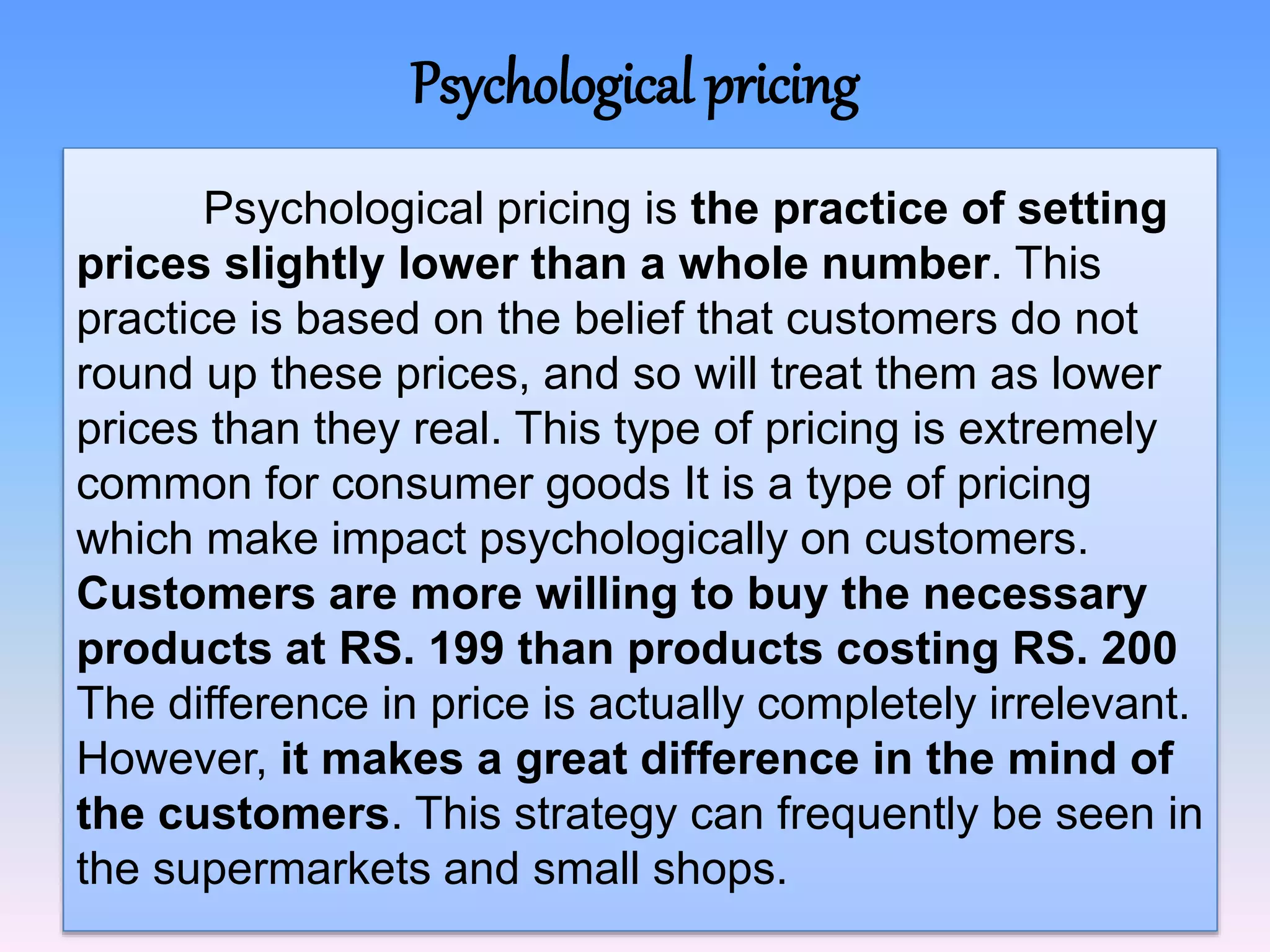 Types of pricing strategy | PPTX