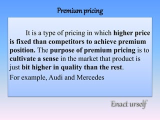 Types of pricing strategy | PPTX