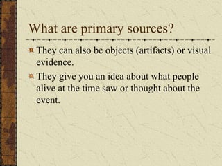Types of Primary and Secondary Sources.ppt