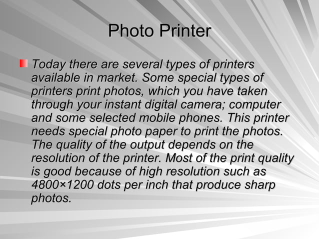Types of printer | PPT