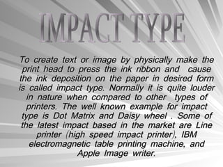 Types of printer | PPT