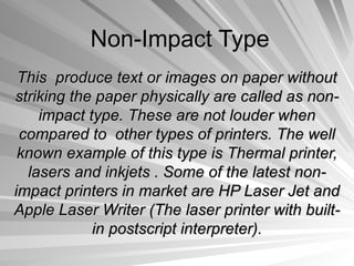 Types of printer | PPT