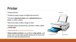Types of printer AND DETAILED by sidra ppt.pptx