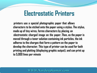 Types of Printers | PPT