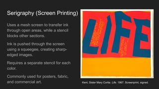 Types of Printmaking Techniques - Overview | PPTX