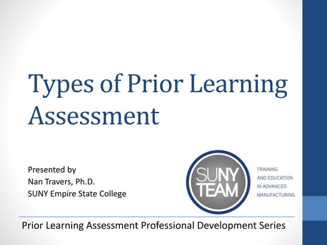 Types of Prior Learning Assessment | PPT