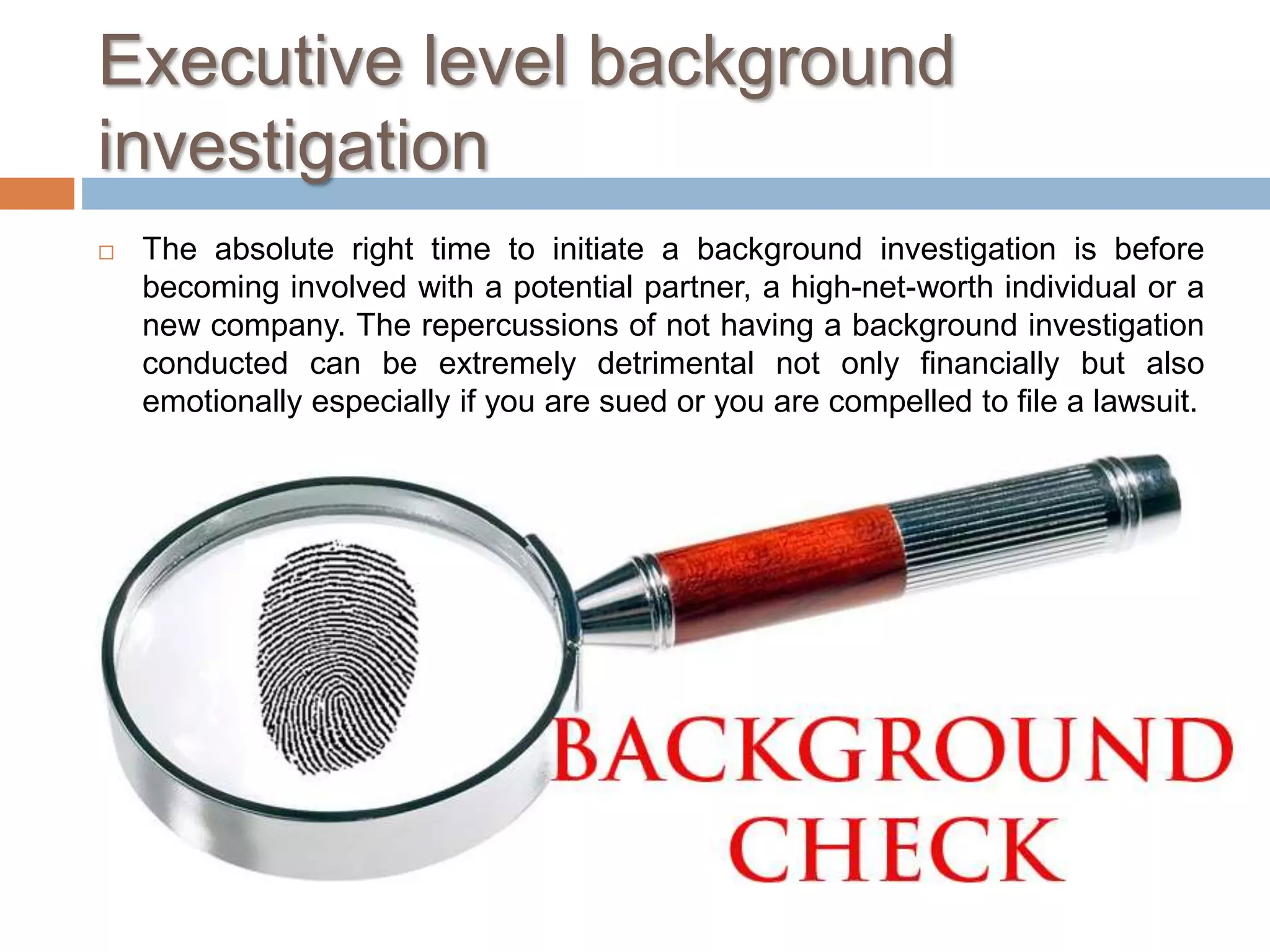 Types of private detectives and their investigations | PPT