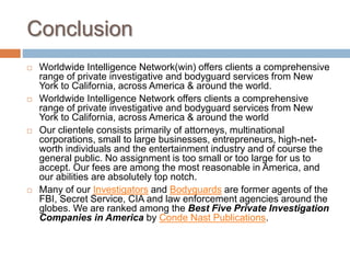 Types of private detectives and their investigations | PPTX | Crime ...