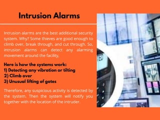 Types Of Proactive Security Solutions For Self-storage | PPT