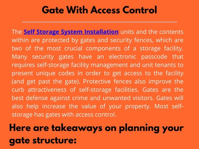 Types Of Proactive Security Solutions For Self-storage | PPT