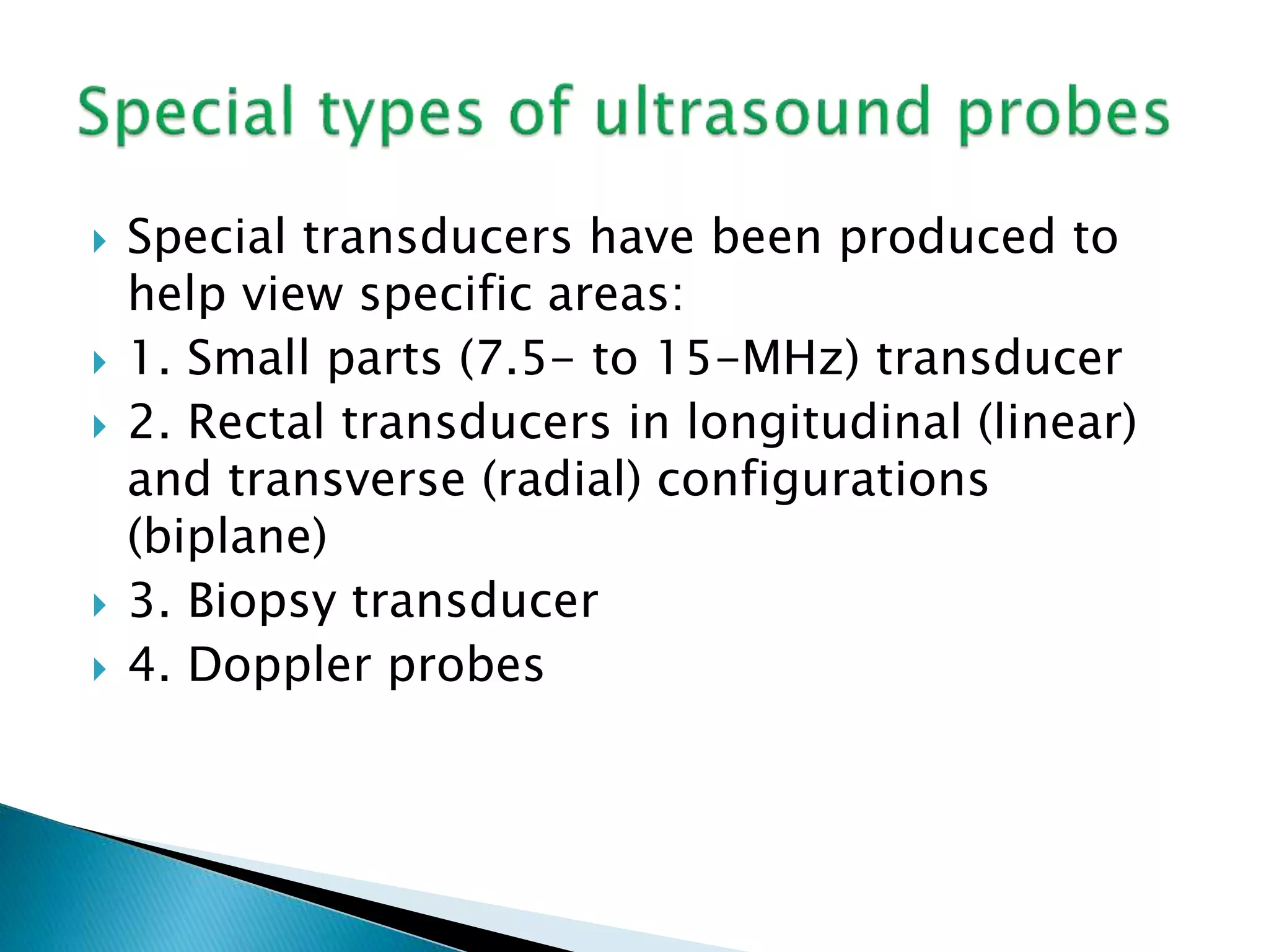 Types of Ultrasound Probes | PPTX