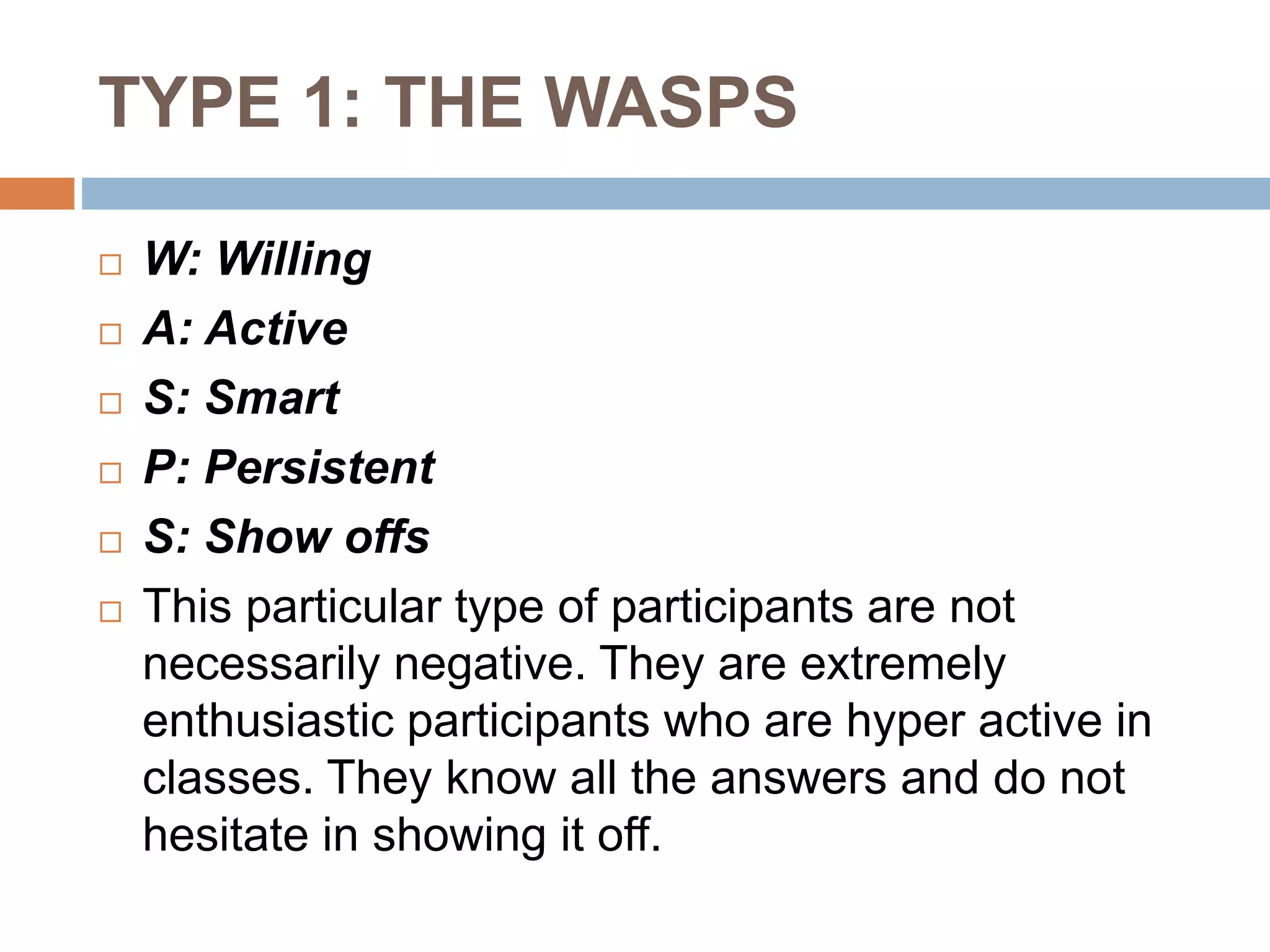 Types of Problem Participants | PPT