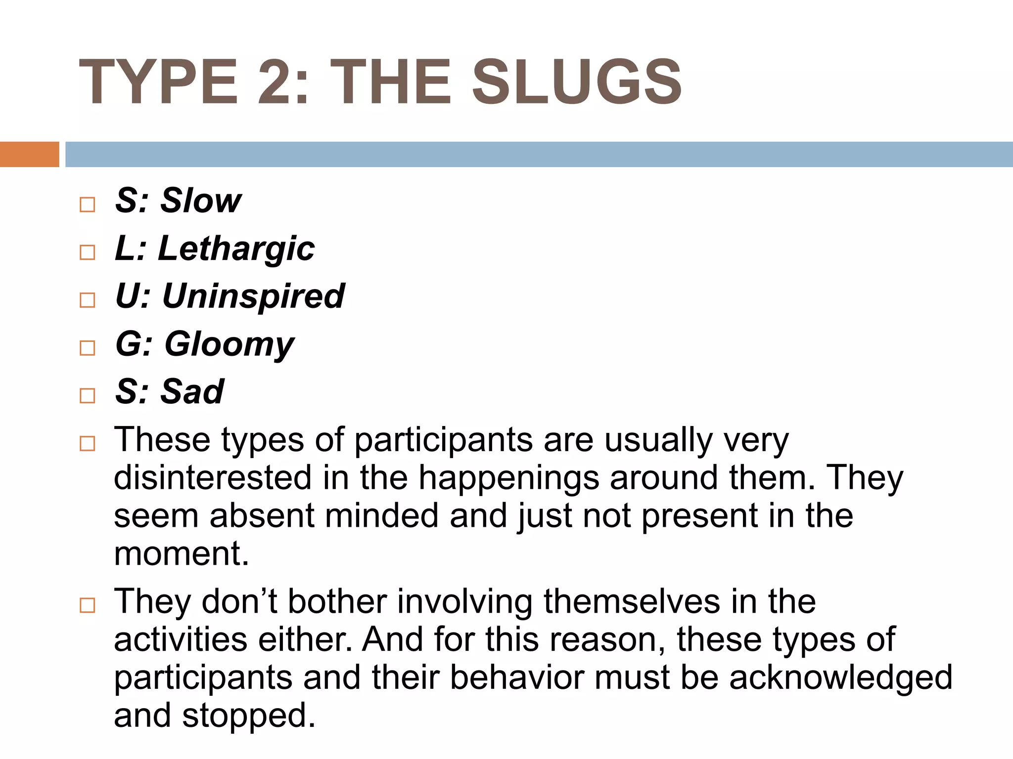 Types of Problem Participants | PPT