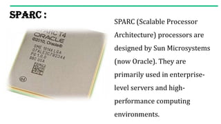 Types of processors | PDF
