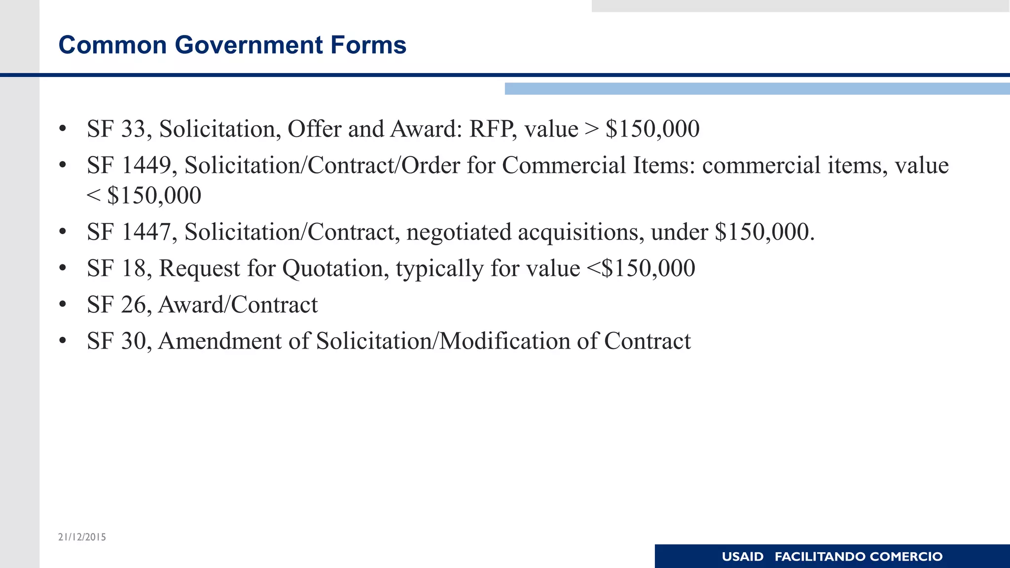 Types of procurement solicitations and types of contracts | PPT