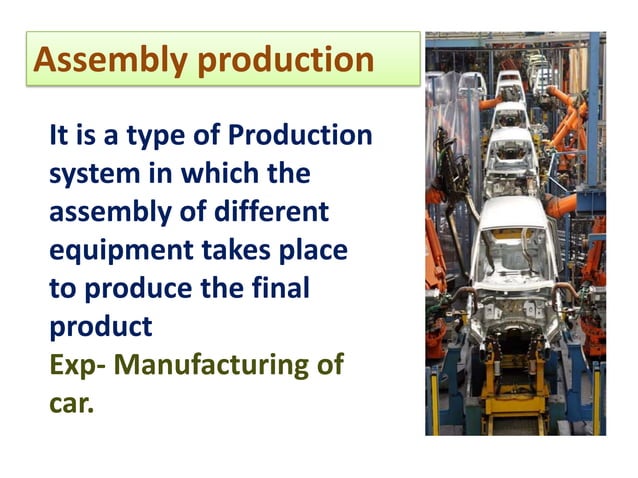 Types of production systems | PPTX