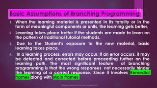 Types of programmed instruction - Dr Umashree D K | PDF