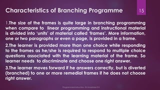 Types of programmed instruction - Dr Umashree D K | PDF