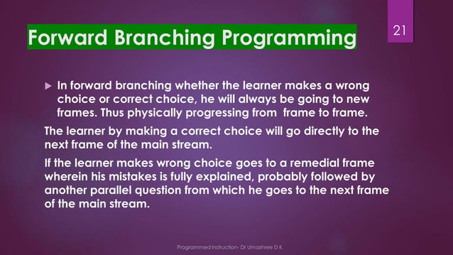 Types of programmed instruction - Dr Umashree D K | PDF | Programming Languages | Computing