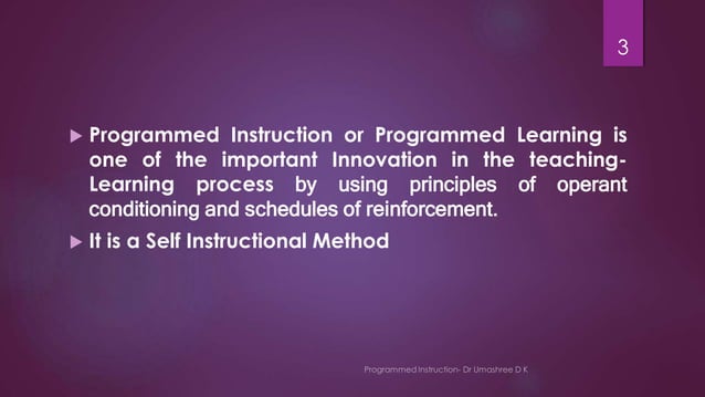 Types of programmed instruction - Dr Umashree D K | PDF | Programming Languages | Computing
