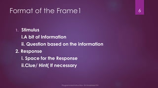 Types of programmed instruction - Dr Umashree D K | PDF