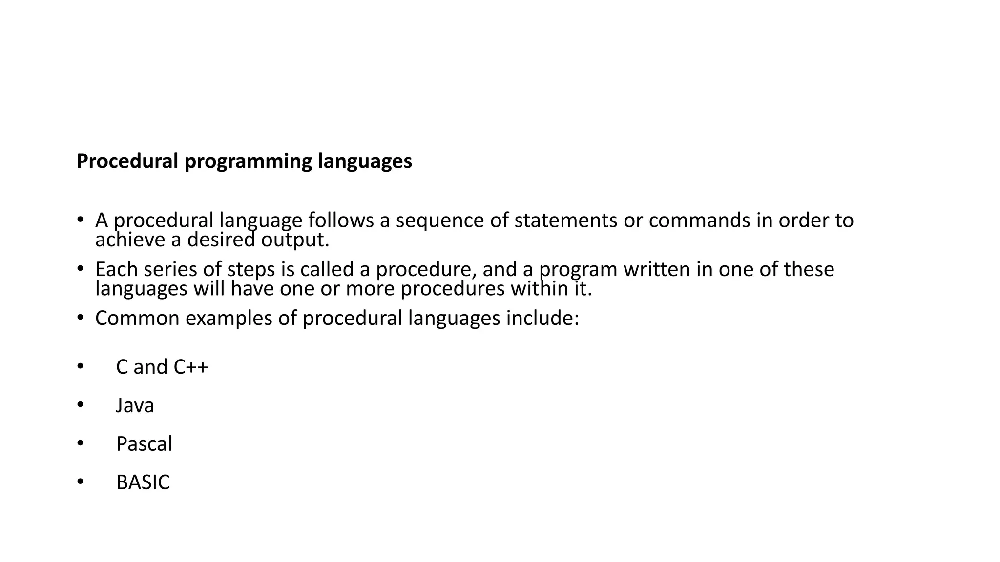 Types Of Programming Language pptx