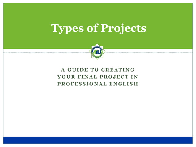 Types of Projects | PDF | Business | Business and Finance