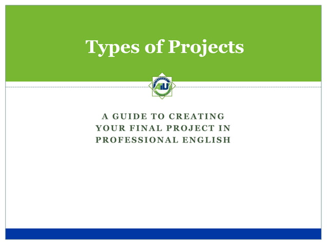 Types of Projects | PPT