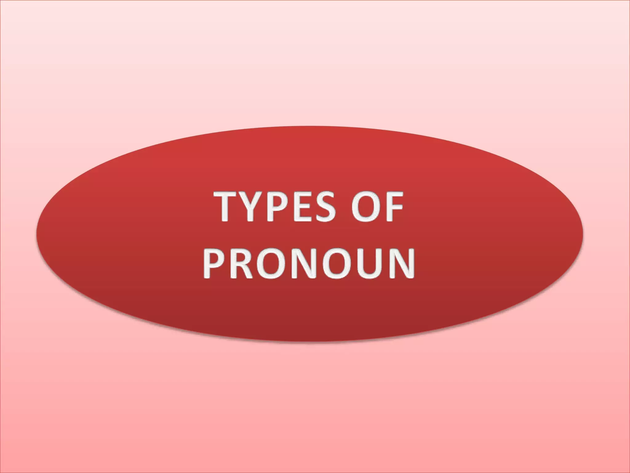 Types of pronoun | PPTX