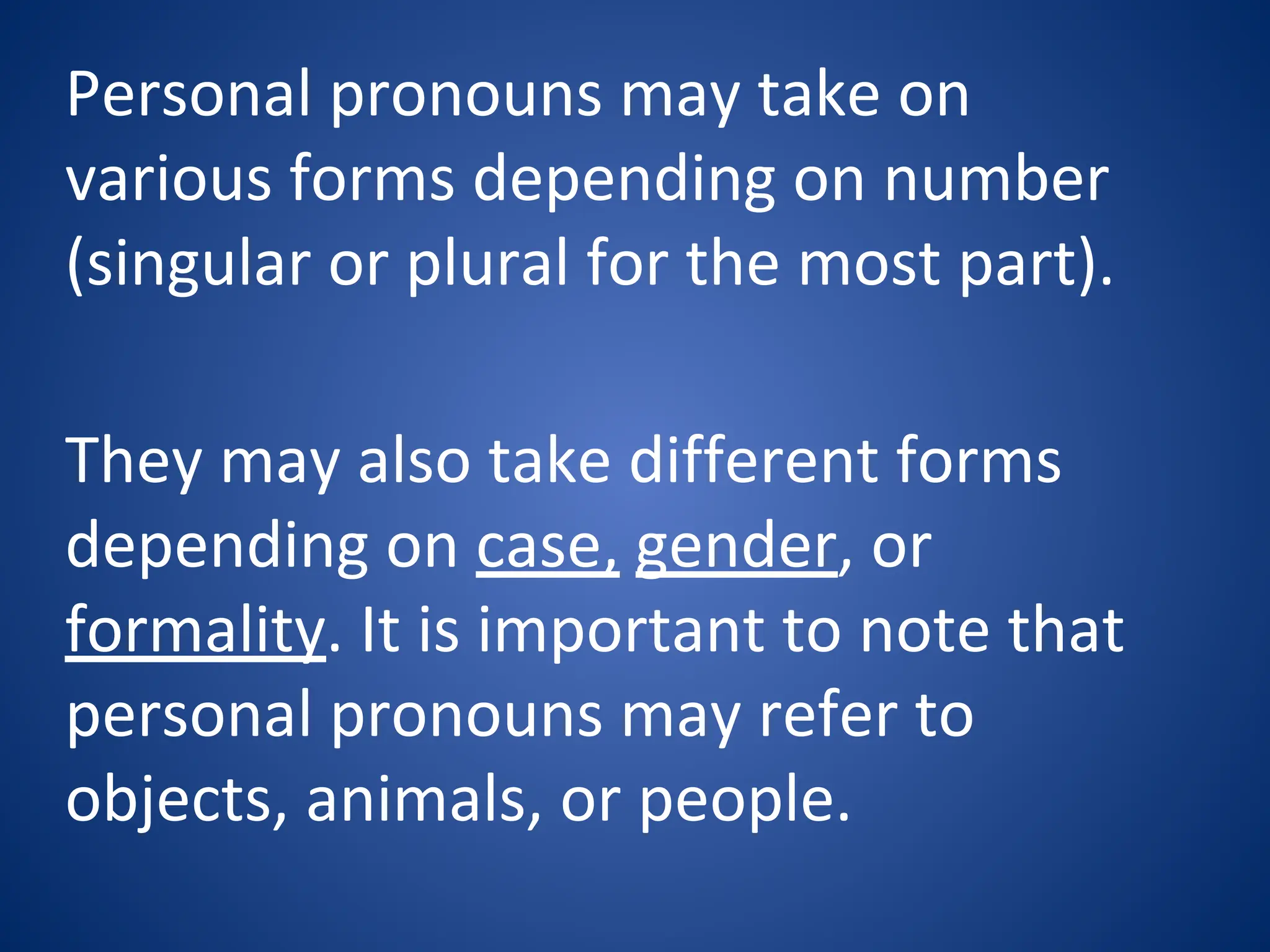 Types of Pronouns(English) 1st Year College | PDF