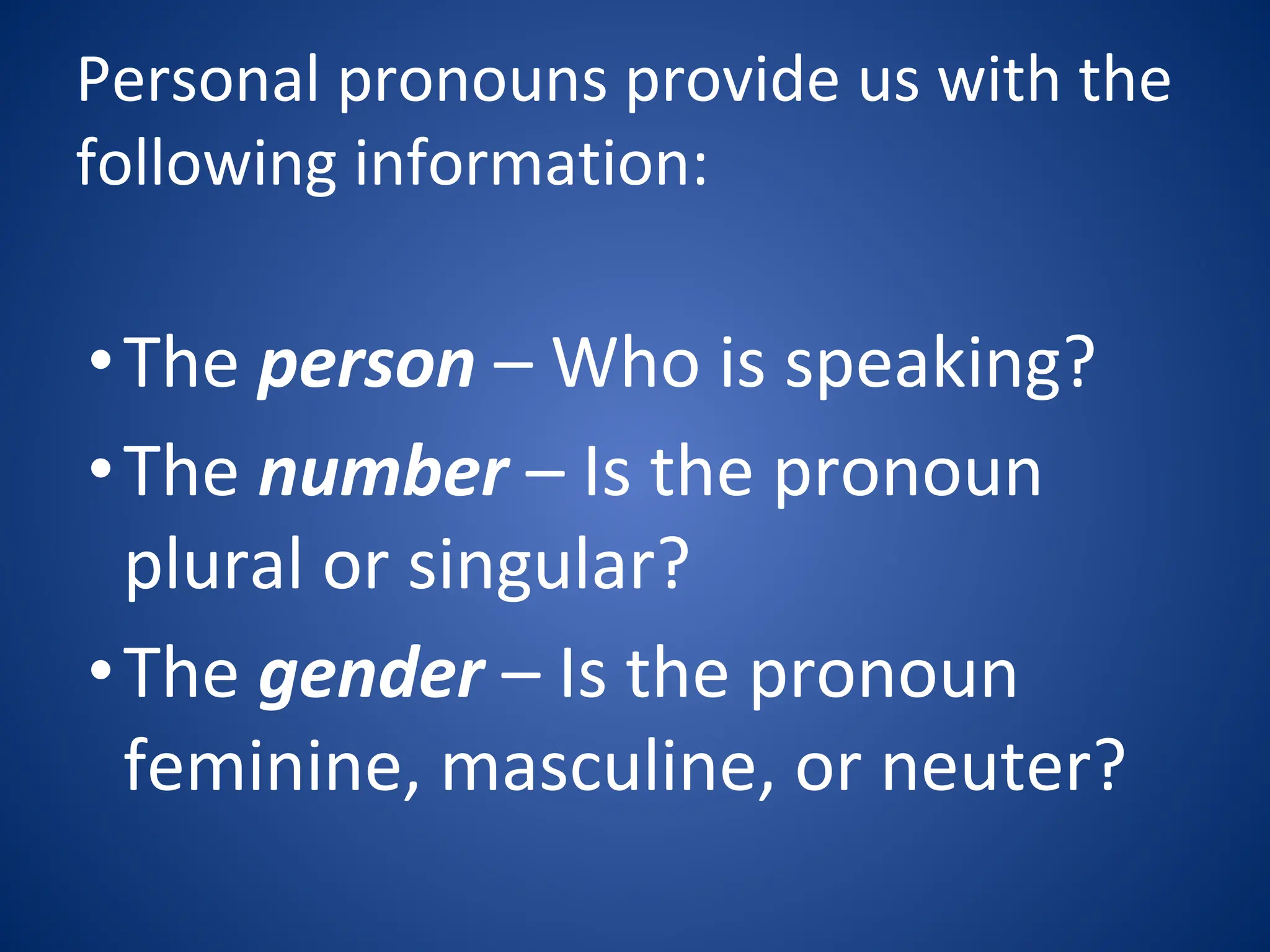 Types of Pronouns(English) 1st Year College | PDF