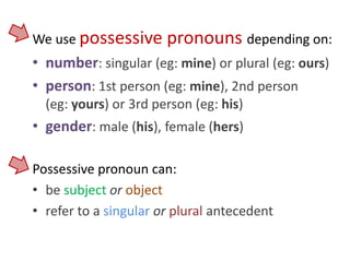 Types of pronouns | PPTX
