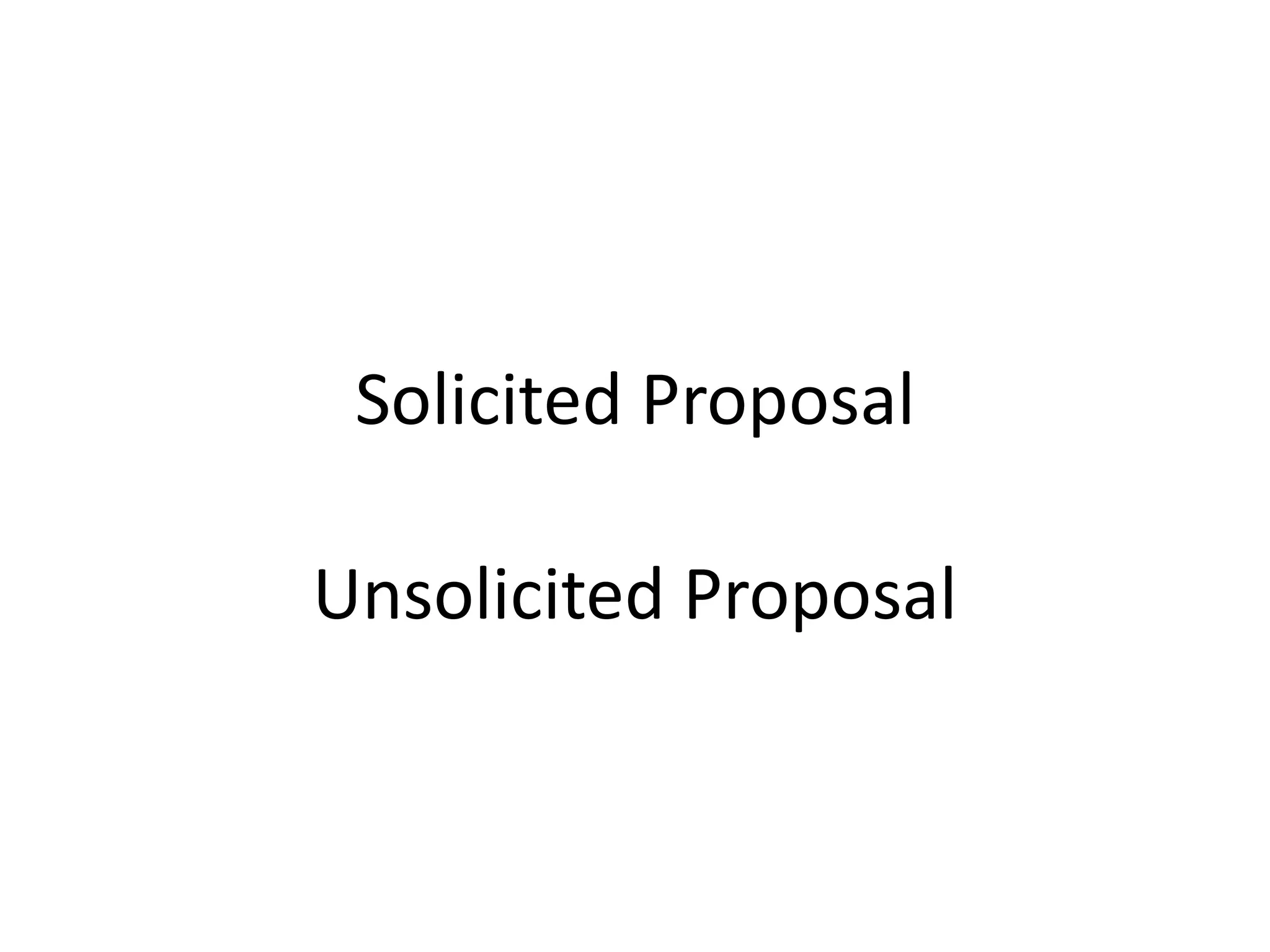 Types of proposal | PPTX