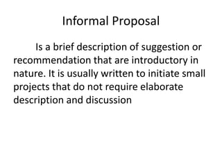 Types of proposal | PPTX