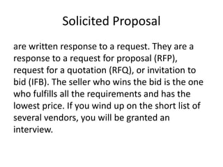 Types of proposal | PPTX