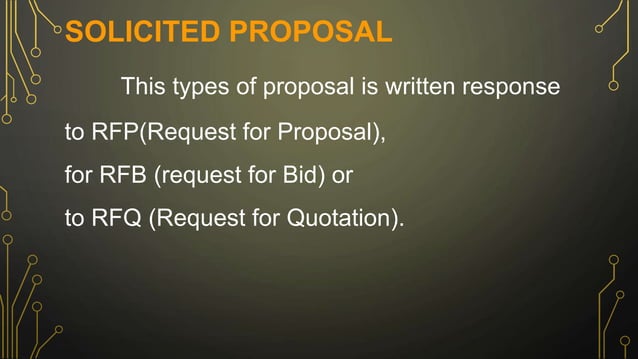 Types of proposal | PPTX | Business and Finance