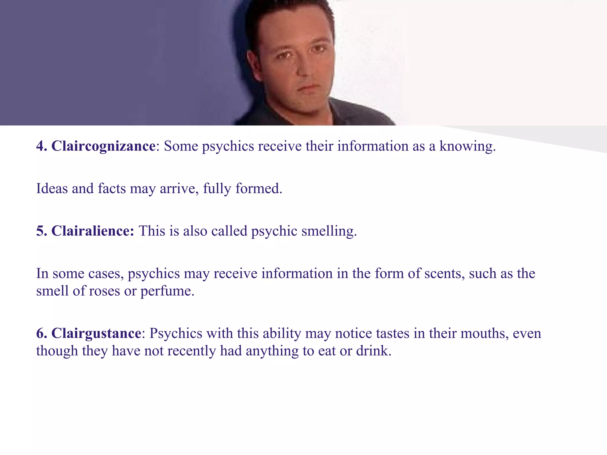 Types of psychic ability presentation | PDF