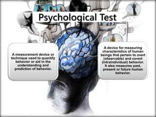 Types of psychological test | PPTX