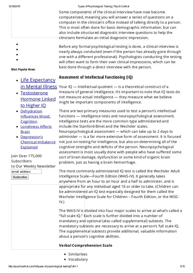 Types Of Psychological Testing types-of-psychological-testing