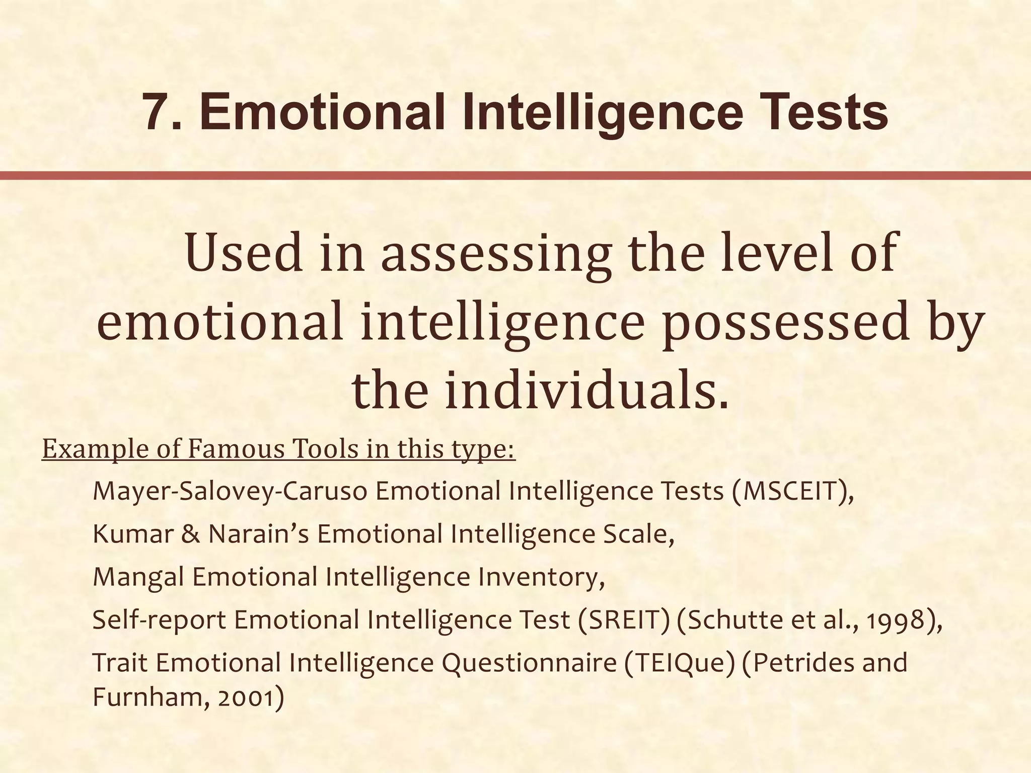 Types of Psychological Tests updated by S.Lakshmanan, Psychologist ...