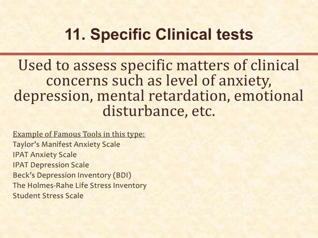 Types of Psychological Tests updated by S.Lakshmanan, Psychologist ...
