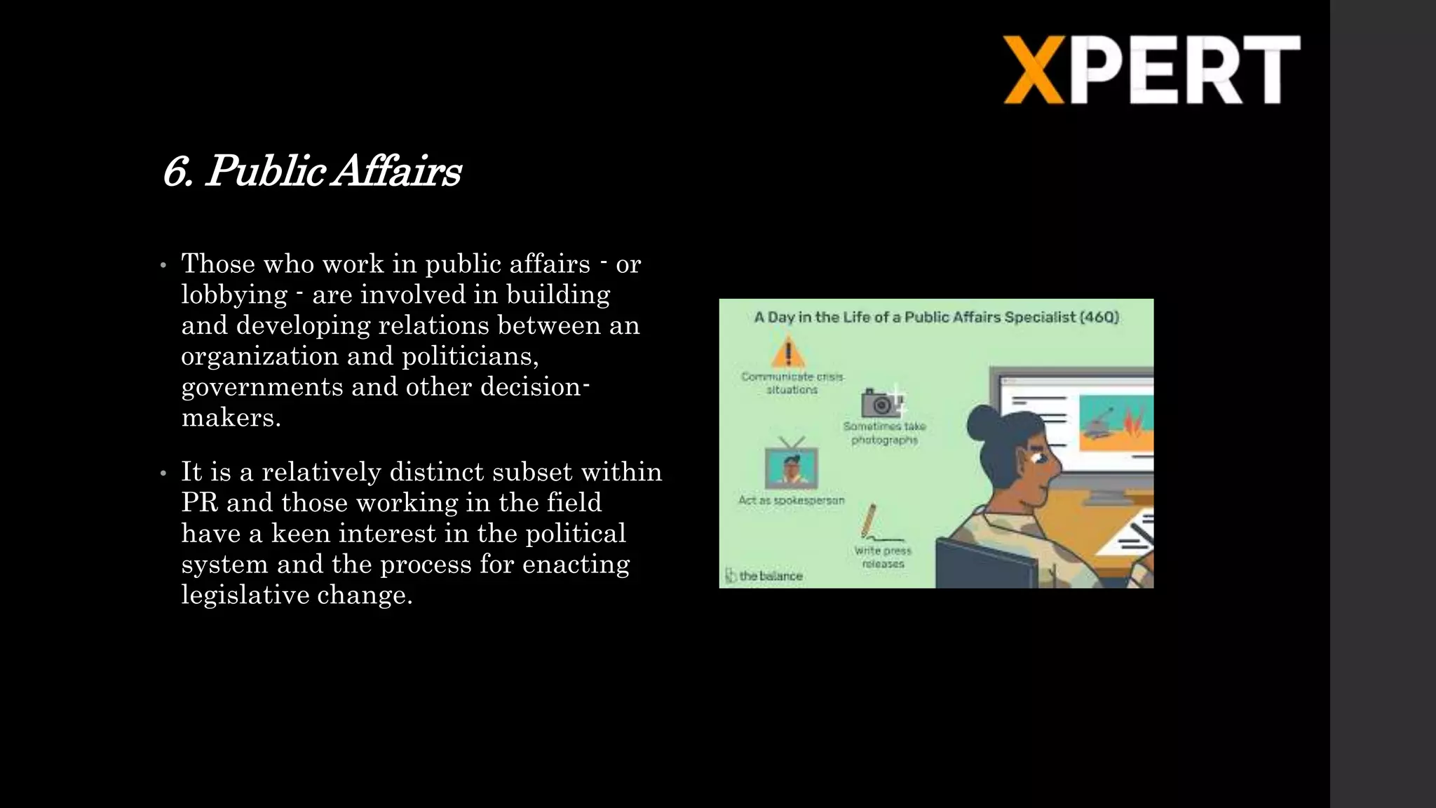 Types of Public Relations and Professionals Experience | PPTX
