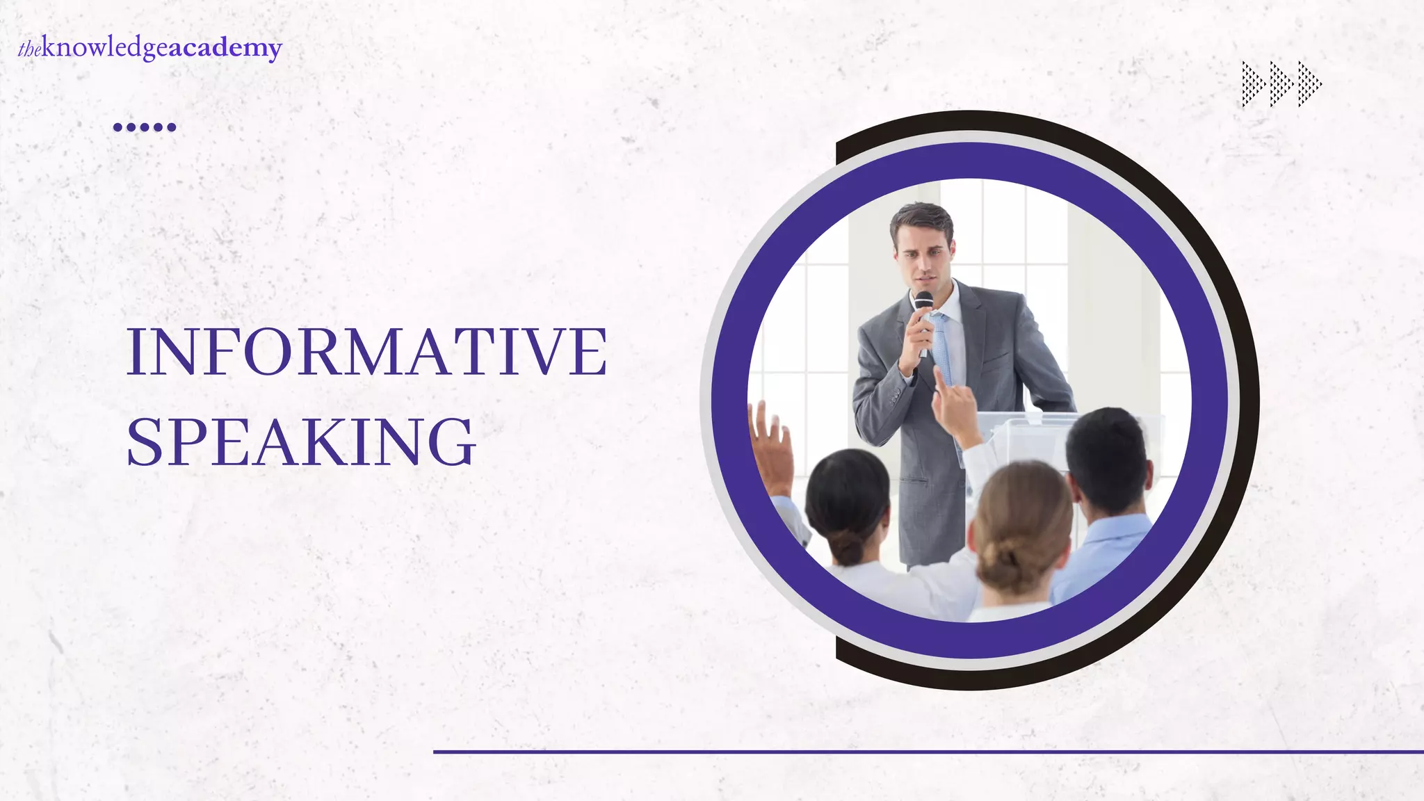 Types of Public Speaking | The Knowledge Academy | PDF