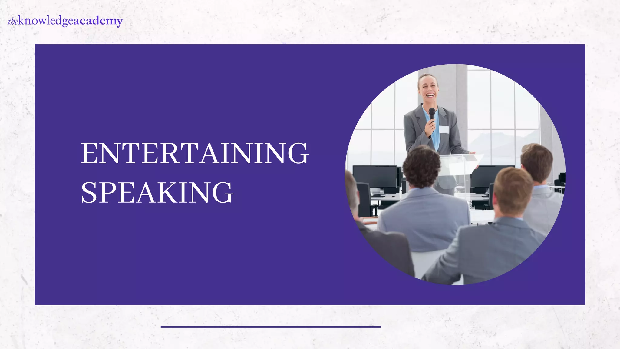 Types of Public Speaking | The Knowledge Academy | PDF