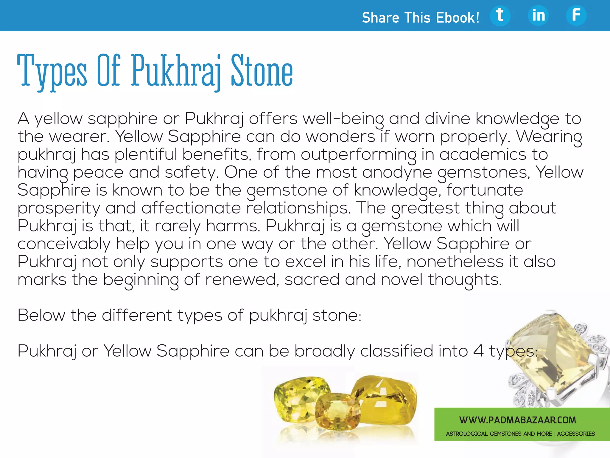 Types of pukhraj stone | PDF