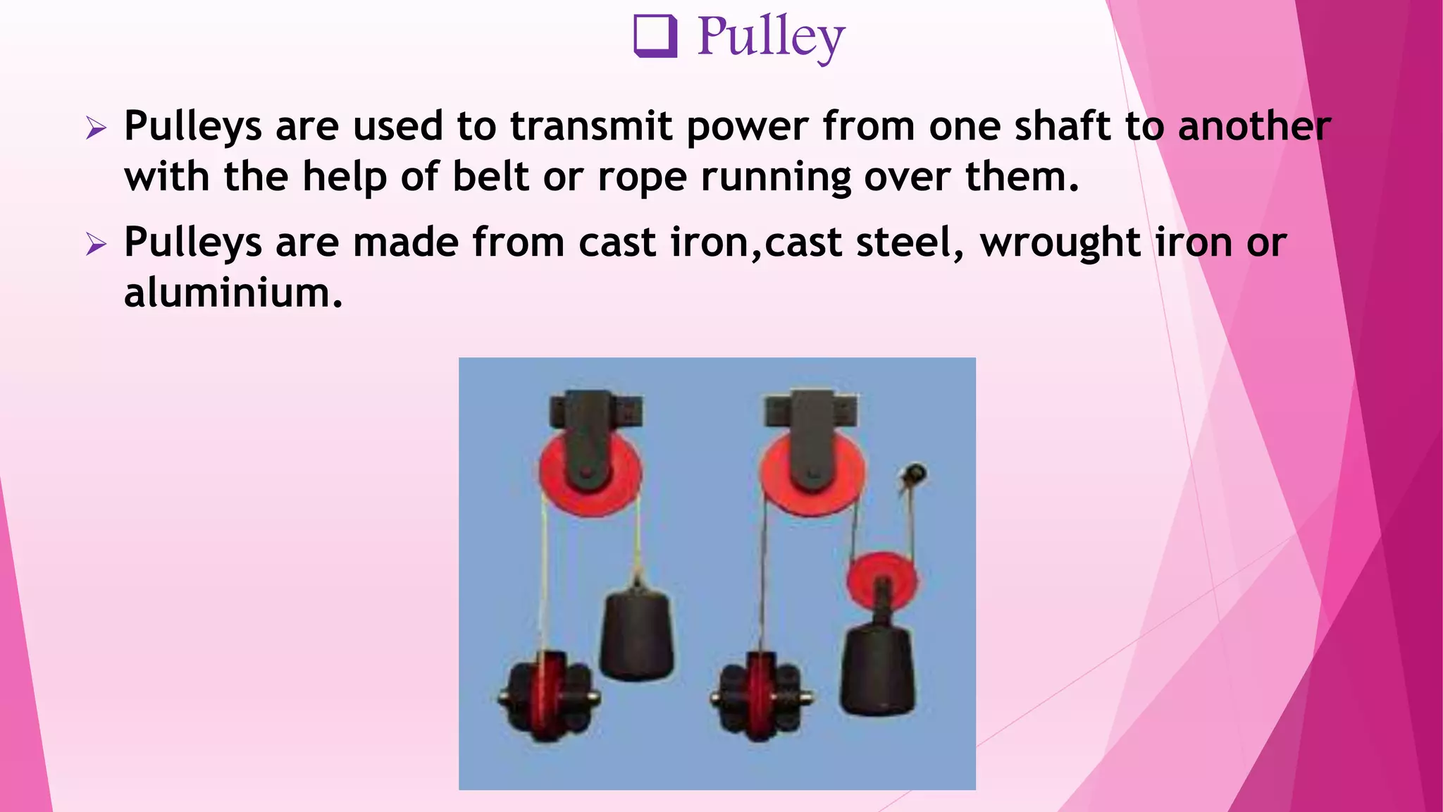 Types of pulley | PPTX