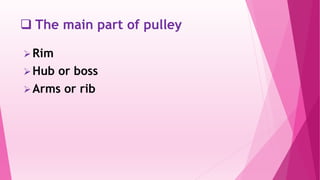 Types of pulley | PPTX