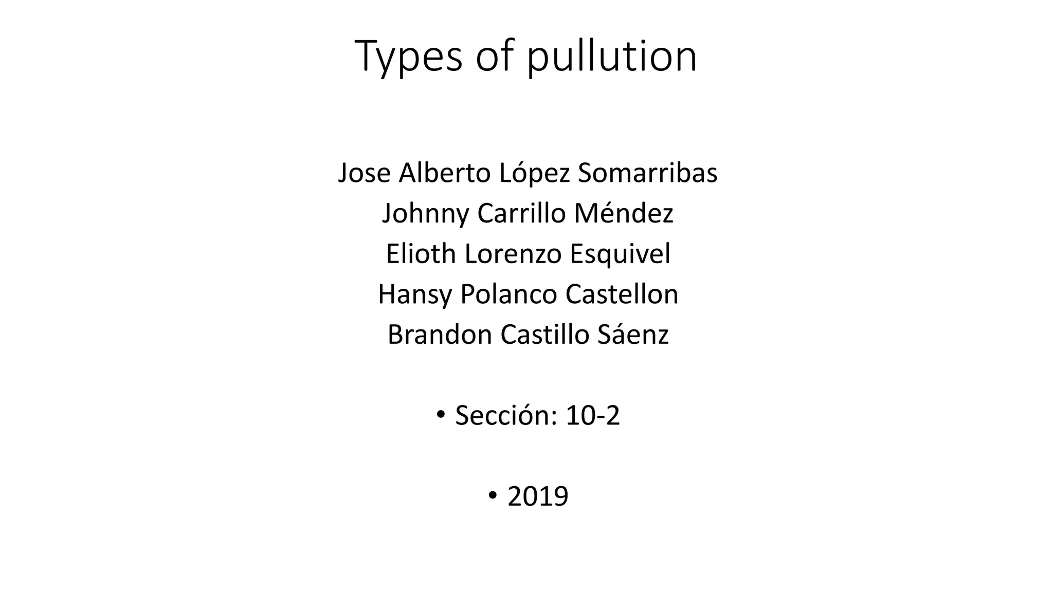 Types of pullution | PPT