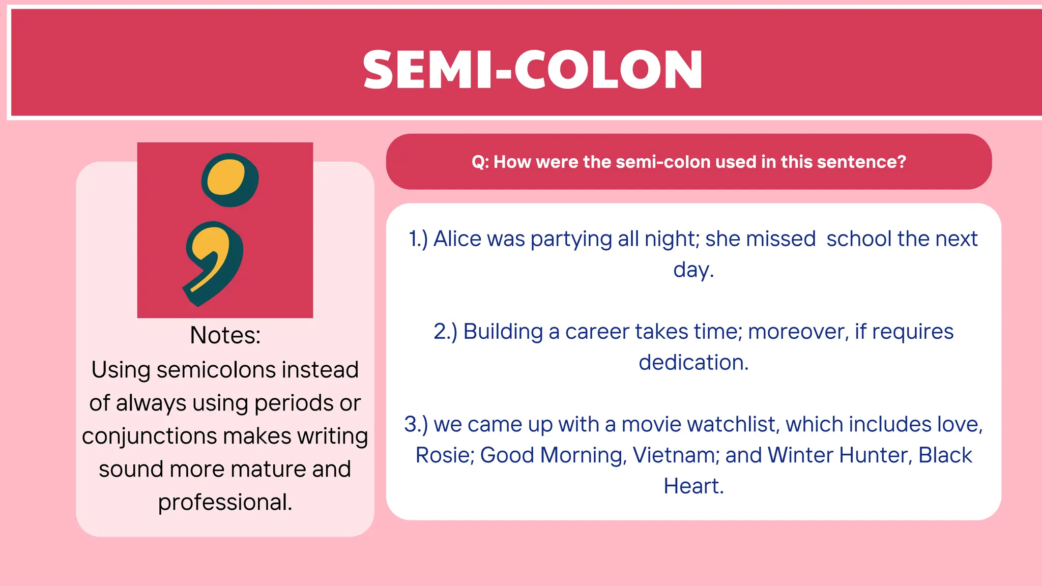 Types of Punctuations and When to Use Them Education Presentation in ...